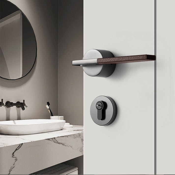 Leather-wrapped handle door Lock Set Leather Handle EZ-0045 B in Kenya ...